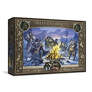 CMON A Song of Ice and Fire Tabletop Miniatures Game Free Folk Heroes III Box Set - Champions of The Wild North, Strategy Game for Adults, Ages 14+, 2+ Players, 45-60 Minute Playtime, Made