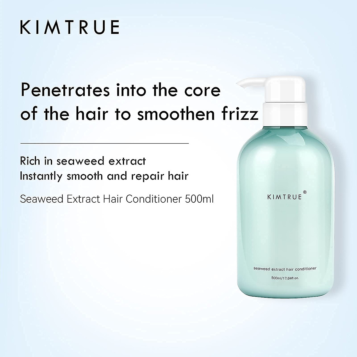 Kimtrue Scalp Treatment Deep Cleansing Gel and Sea Salt Shampoo and Seaweed Extract Hair Conditioner