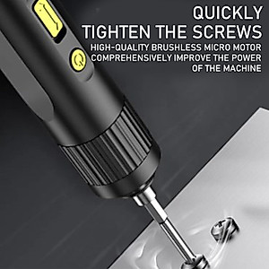 Electric Screw Driver, Portable Power Screw Screw Driver Set,Led Lighting Easy Charging Electric Bit Set,usb Charging Screwdriver,cordless Electric Kit for Bicycle, Computer and Small Projects