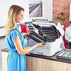 Brother MFC-L3710CWA All-in-One Wireless Digital LED Color Laser Printer - Print Copy Scan Fax - 19 ppm, 600 x 2400 dpi, 3.7" LCD Touchscreen, 8.5 x 14, 50-Sheet ADF, 250-sheet - BROAGE Printer Cable