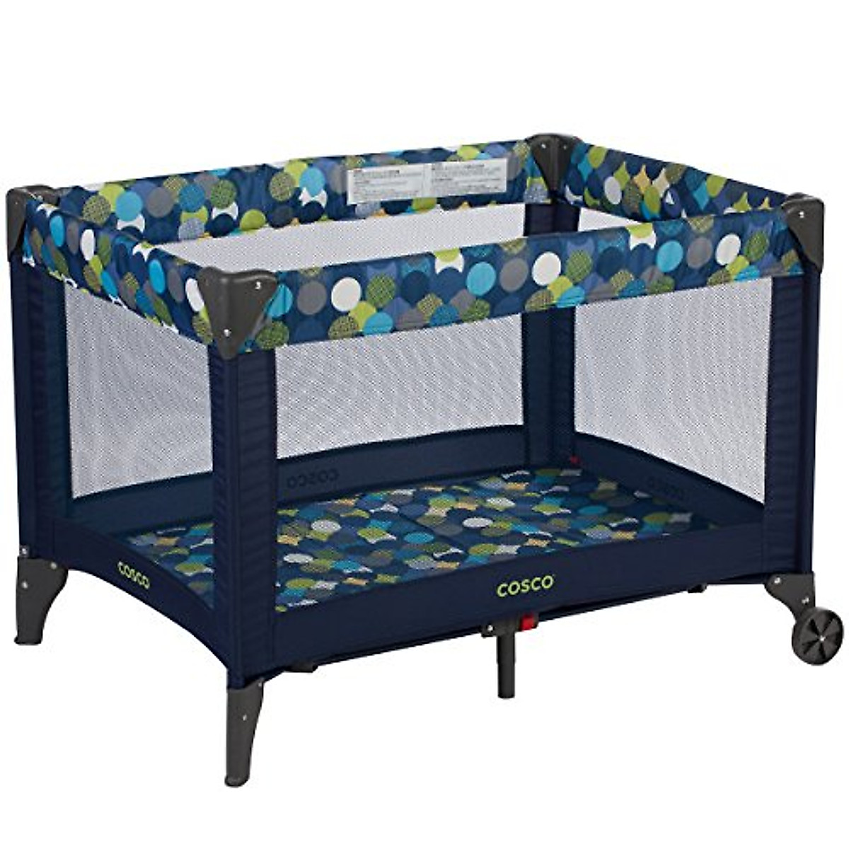 Cosco Funsport Compact Portable Playard, Lightweight, Easy Set up, Foldable Baby Playpen with Carry Bag, Comet