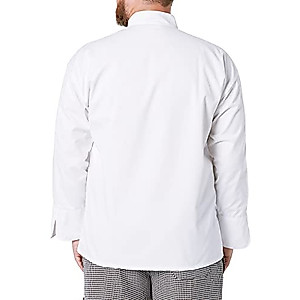 Uncommon Threads unisex adult Classic 10 Button Chef Coat Shirt, White, Large US