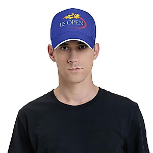 Us Open Tennis Sandwich Cap Unisex Classic Baseball Capunisex Adjustable Casquette Dad Hat Blue, One Size