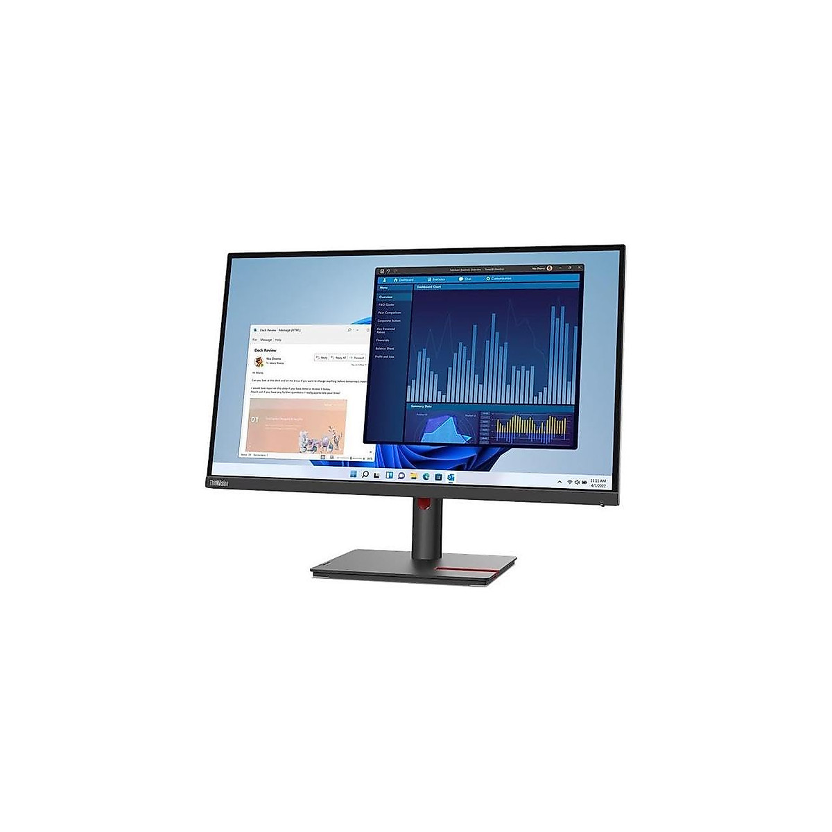 Lenovo ThinkVision T27p-30 27" Class Webcam 4K UHD LCD Monitor - 16:9 - Black