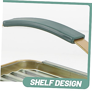 Yardwe 4pcs Spatula Storage Rack countertop pan lids Rack Pot lid Drain Organizer Spoon Rest Drain Rack Cutting Board Stand Mug Drying Tray Dish Rack Carbon Steel Cabinet Door Multi-Layer