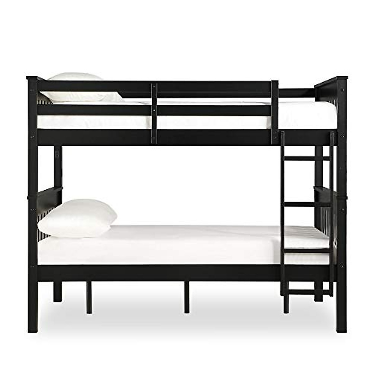 Dorel Living Moon Full over Full Bunk Bed with USB Port, Black