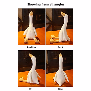 XZJMY 19.7" Goose Stuffed Animal,Cute Duck Plush Stuff Toy Gift for Kids and Friends (Small, White)