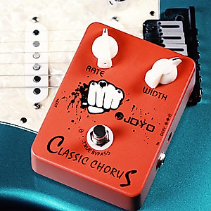 JOYO Chorus Pedal Crisp & Transparent Chorus Full Bodied Sounds and Deep-clear Tone for Electric Guitar Effect - True Bypass (JF-05)