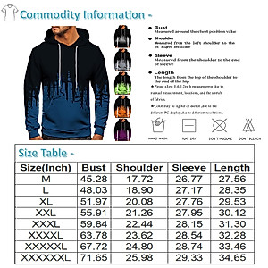 Ymosrh Men's Hoodies, Unisex 3D Printed Novelty Pullover Hooded Sweatshirt Sudaderas Hombre Cool Hoodies Mens Sweatshirt Big And Tall Hoodies For Lightweight Pullover Sweatshirts (L, Gray)
