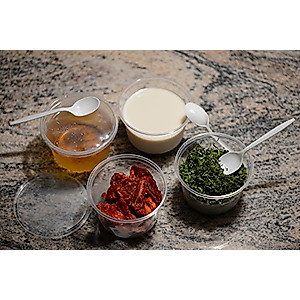 16oz Plastic Deli Food Storage Containers with Lids 200 Count - Round Containers Perfect for Food Storage, Portion Control, Meal Prep, Organization, Liquids, Travel, Home