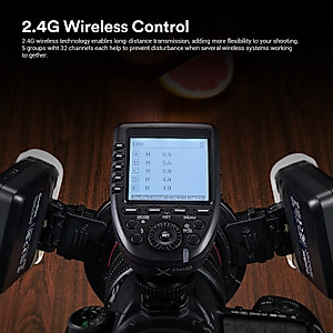 Godox MF12 Macro Flash, 2.4G Wireless Control TTL/M Mode, Built-in 3.7V Rechargeable Lithium Battery, Off-Camera TTL Flash Light Compatible for Canon Nikon Sony Fuji Olympus Panasonic
