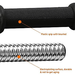 Yaheetech Adjustable Dumbbells Weight Set - 66LB Dumbbell Weights Exercise & Fitness Equipment w/ 4 Spinlock Collars & 2 Connector Options for Women & Men Gym Home Strength Bodybuilding Training