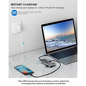 USB C Hub, Docking Station, EUASOO 11 in 1 Triple Display USB C Docking Station with Dual 4K HDMI/1000Mbps Gigabit Ethernet/PD 3.0/4 USB Ports for MacBook/USB C Laptops, MacOS Only Support Mirror Mode
