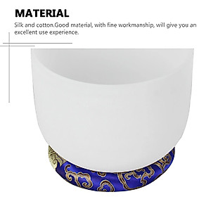 Milisten Bowl Cushion Buddha Sound Bowl Washer Silk Manual Product Singing Bowl Cushion