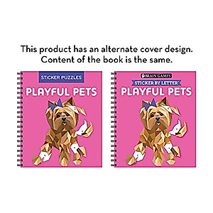 Brain Games - Sticker by Letter: Playful Pets (Sticker Puzzles - Kids Activity Book)