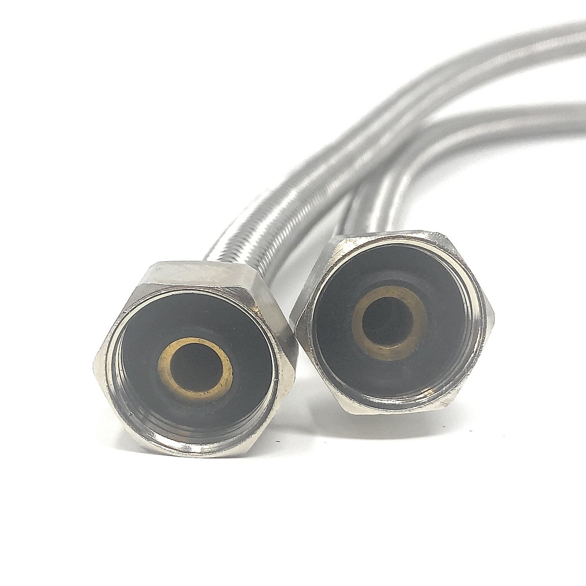 Chromed Surface One-Handle Tall Stainless Steel Spout Kitchen Faucet [12000] ADA 8-Inch Center Hole Plastic Body No Lead