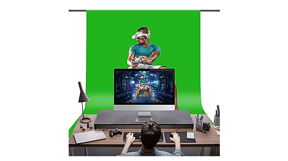 10x10 Ft Green Screen Backdrop for Photography & Live Streaming
