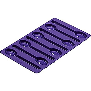 Wilton Spoon-Shaped Silicone Candy Mold, Purple