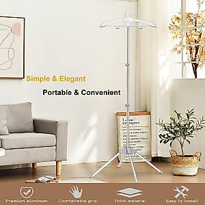 GIPOBUY T Shirt Display Stand Clothing Display Rack, Portable Adjustable Pant Display Rack Shirt Racks Jersey Hanger Stand, Shoulder Stand For Retail, Vendors, Boutique,Trade Shows, Events