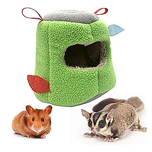 ZYP 2 PCS Winter Warm Bird Nest, Bird Snuggle Cave Shed Hut Hanging Hammock Cage, Plush Birds Hideaway Sleeping Bed House for Parakeet Cockatiel Conure Cockatoo Macaw