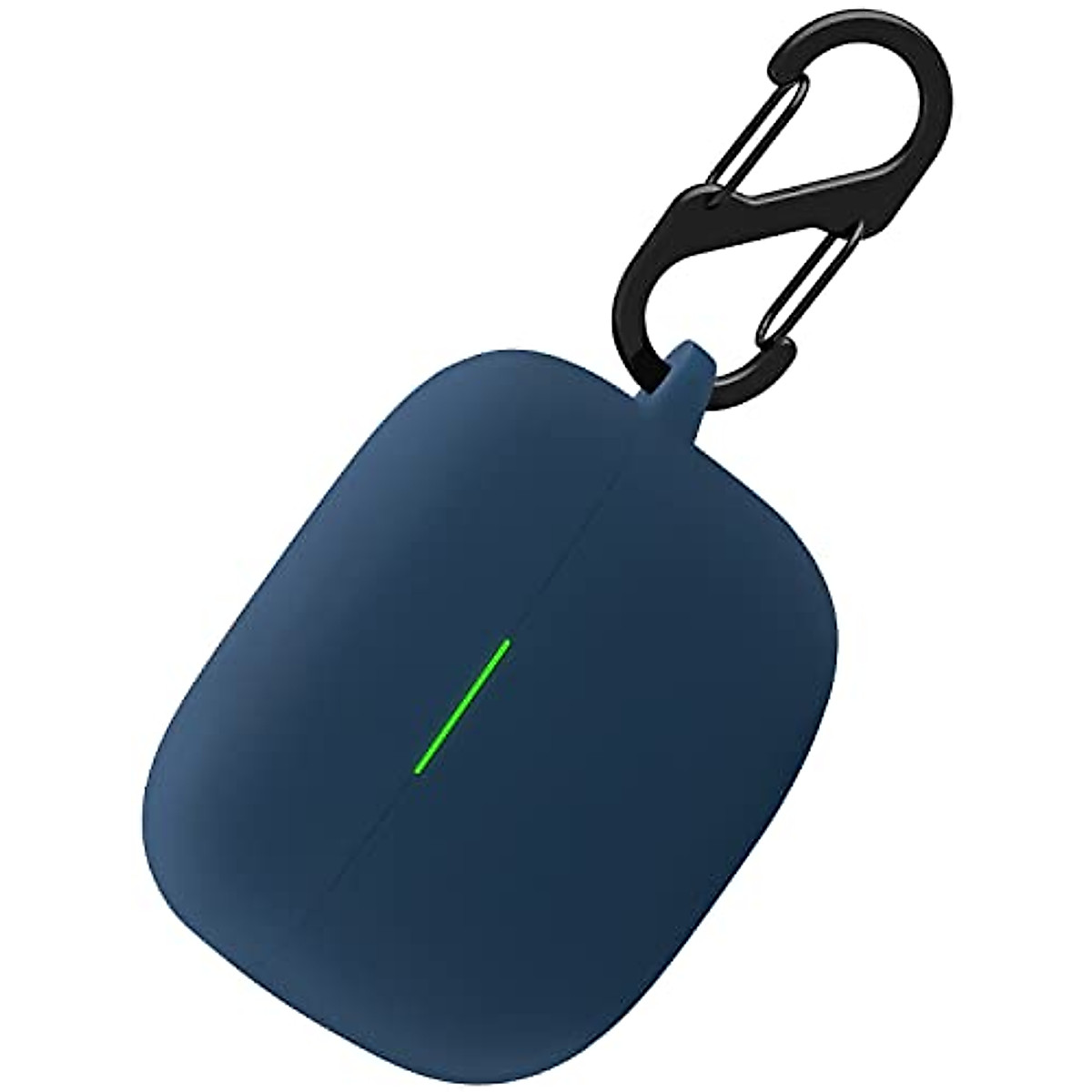 Geiomoo Silicone Case Compatible with Sony LinkBuds S, Protective Cover with Carabiner (Navy Blue)