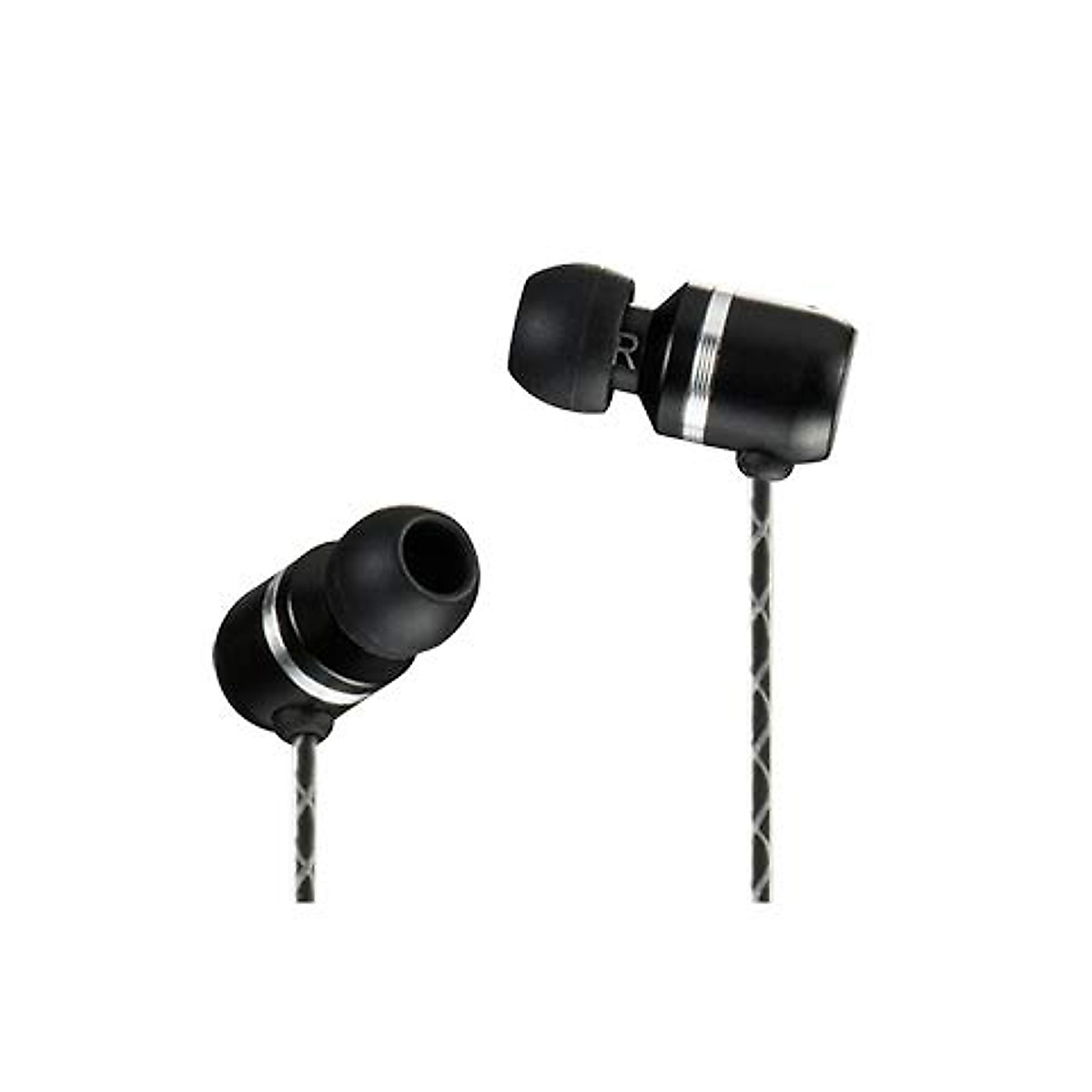 KICKER Microfit 46EB94 Wired Earbuds | in-Ear Noise-Isolating Earphones Silicone Ear Tips 3 Sizes | in-Line Mic and Multi-Function Button | Clear Crisp Treble