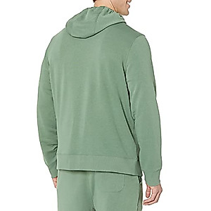 Amazon Essentials Men's Lightweight Long-Sleeve French Terry Hooded Sweatshirt (Available in Big & Tall), Sage Green, Large