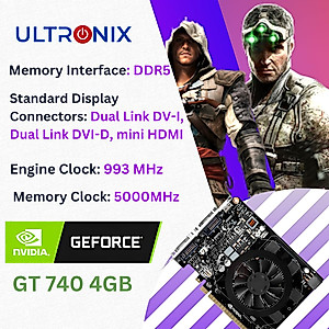 Dell Gaming PC OptiPlex Tower Desktop Computer - Intel Core i7 6 Gen (3.40 GHz), GeForce GT 740 4gb GDDR5-16GB RAM - 512 GB SSD, Ultronix Keyboard, Mouse, Mousepad, Headset Windows 10 Pro (Renewed)