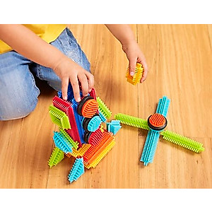 Battat- Bristle Blocks- STEM Interlocking Building Blocks- 36 pc Playset- Developmental Toys for Toddlers & Kid- Basic Builder Box- 2 Years +