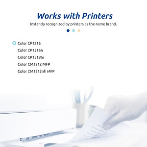 INK E-SALE Remanufactured Toner Cartridge Replacement for HP 125A CB540A CB541A CB542A CB543A Canon 116 Toner 4 packs Set for HP LaserJet CP1215 CP1518ni CP1515n CM1312nfi CM1312 MFP Printer