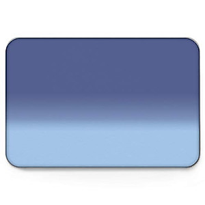 SIGOUYI Modern Non-Slip 18x30in Area Rug - Absorbent Water, Low Profile Door Mat with Rubber Backing for Corrider Bathroom Bedroom Living Room Entry - Minimalist Gradient Solid Color Pattern