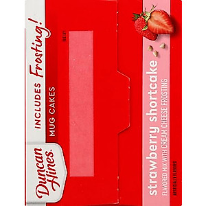 Duncan Hines Mug Cakes Strawberry Shortcake Flavored Mix with Cream Cheese Frosting, 13.3 oz