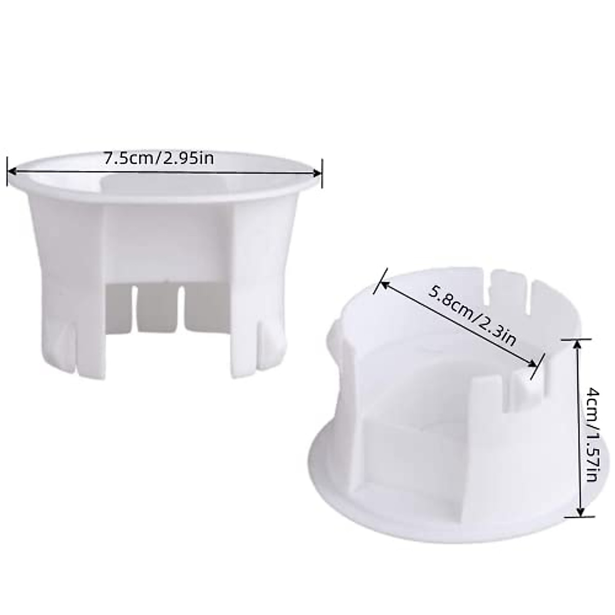 2Pcs Glass Water Pitcher Lids Food Grade Plastic Anti-Dust Splash Resistant Stoppers Covers for Beverage Carafe Water Jug Glass Bistro Pitcher