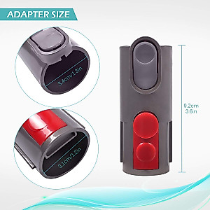 KEEPOW V7 V8 V10 V11 Hardwood Floor Attachment Tool FlatOut Head & Converter Adapter Compatible with Dyson Cordless Stick Vacuum Cleaners