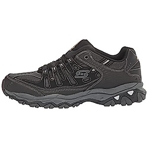 Skechers mens Afterburn M. Fit fashion sneakers, Black, 10 X-Wide US
