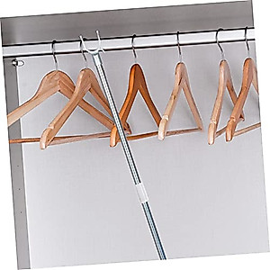 Cabilock 3pcs Clothing Shelf Cm Rod Utility Steel Outdoor Reacher Curtain Reach Retractable Hanger Pole Clo Stainless Adjustable Clothes Telescopic Wardrobe Poles Reaching with Long