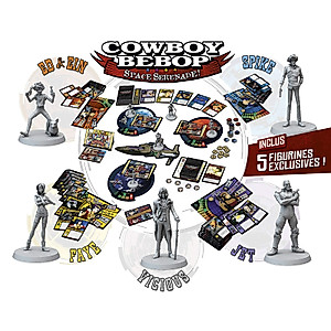 Japanime Games Cowboy Bebop: Space Serenade | from The Creator of Harmonies | Cooperate to Take Down Vicious | 1-4 Players | Ages 14+ | 30-90 Min Play Time
