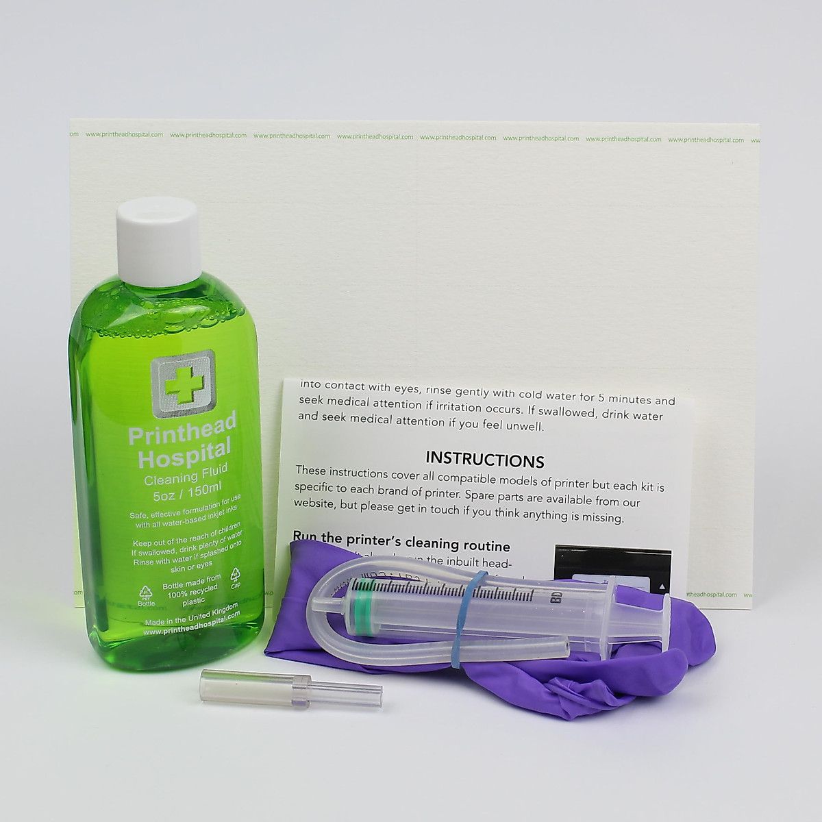Printhead Hospital Printer Cleaning Kit for Brother MFC DCP Printers - 5 oz | Printhead Cleaning Kit | Easy to Use Inkjet Printer Head Cleaner Kit | Printer Cleaner Kit with Instructions