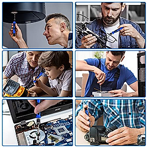 80 IN 1 Professional Computer Repair Tool Kit, Precision Screwdriver Set with 56 Bits, Magnetic screwdriver set Compatible for Laptop, PC, MacBook, Tablet, iPhone, PS4, and Other Electronic Repair