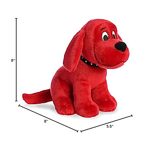 Aurora® Playful Clifford® Sitting Clifford Stuffed Animal - Childhood Nostalgia - Lasting Companionship - Red 10 Inches