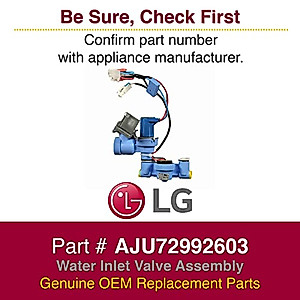 LG AJU72992603 Refrigerator Water Inlet Valve Assembly