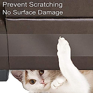 Door Scratch Protector, Protect Your Door, Furniture and Wall with Clear Premium Heavy Duty Door Cover Scratch Shield, Large Vinyl Door Guard for Dog Scratching