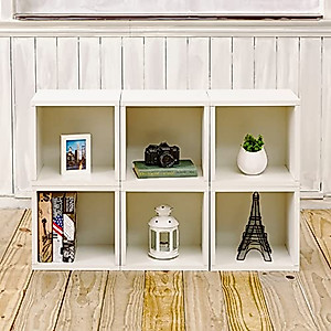 Way Basics Eco Stackable Storage Cube, Cubby Organizer (Tool-Free Assembly and Uniquely Crafted from Sustainable Non Toxic zBoard paperboard), White