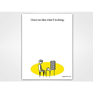 Guajolote Prints Funny Novelty Memo Pads Bundle (4 Items) Everything is Fine, This is my life Now, I have no idea what I'm doing, and I'm not even trying anymore