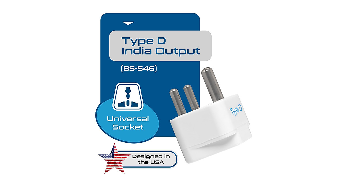 Ceptics India Travel Plug Adapter - Essential for Travelers