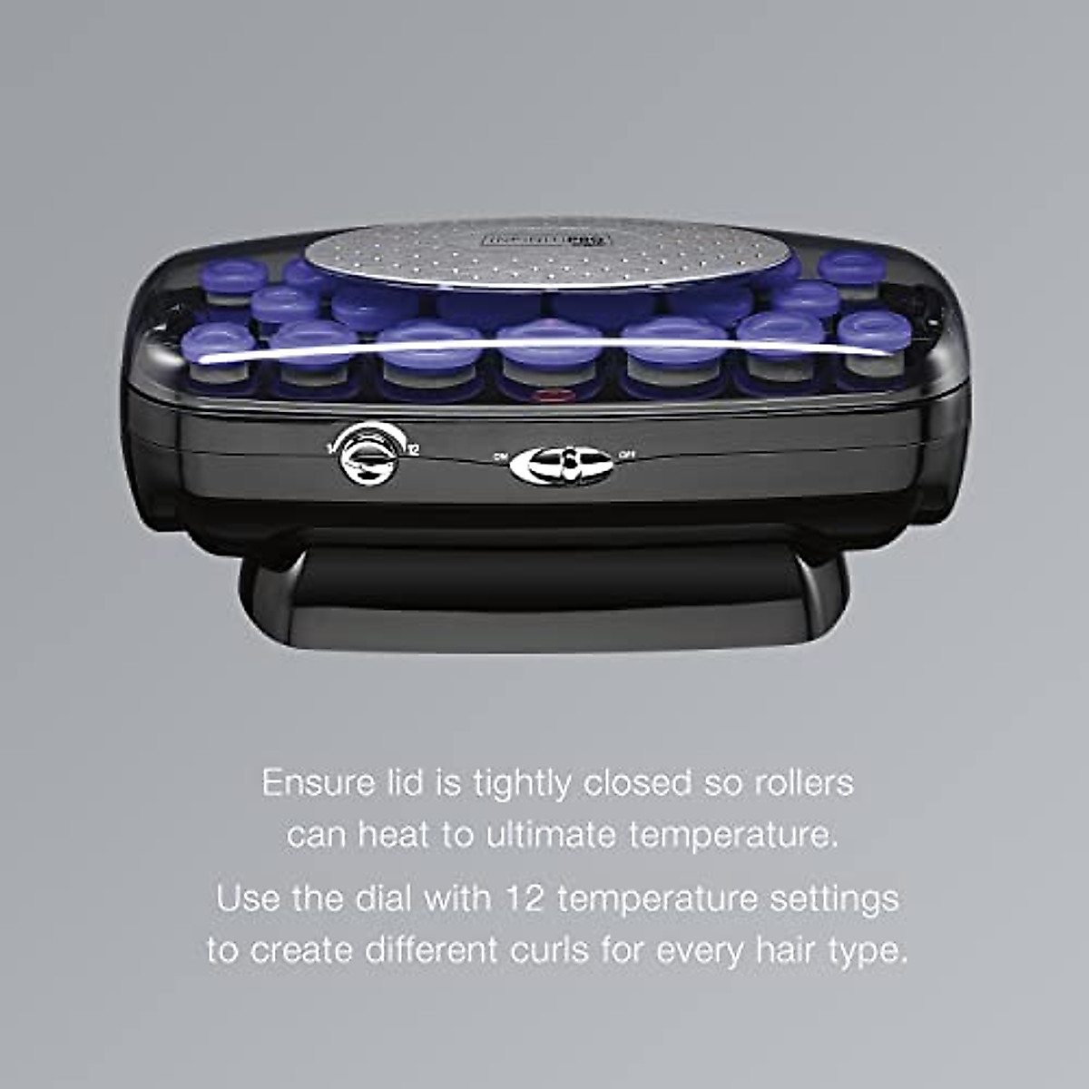 INFINITIPRO BY CONAIR Ceramic Flocked Hot Roller Set with Cord Reel and 20 Hair Rollers