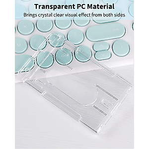 Pawfly Vertical 2-Card Badge Holder with Thumb Slot Hard Transparent PC Case Protector for Office School IDs Credit Cards Driver’s Licenses and Passes, 2 Pack