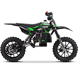 MotoTec Thunder 50cc 2-Stroke Kids Gas Dirt Bike Green