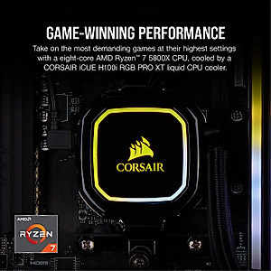 Corsair Vengeance a7200 Series Gaming PC - AMD Ryzen 7 5800X CPU - NVIDIA® GeForce RTX™ 3070 Graphics - 16GB Vengeance RGB Pro DDR4 Memory