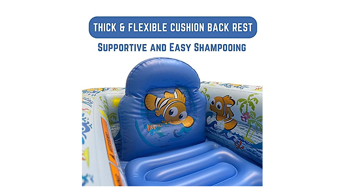 Disney Finding Nemo Inflatable Baby Bathtub for Safe Bath Time